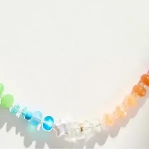 Anthropologie | Jewelry | Anthropologie Rainbow Stone Necklace | Poshmark